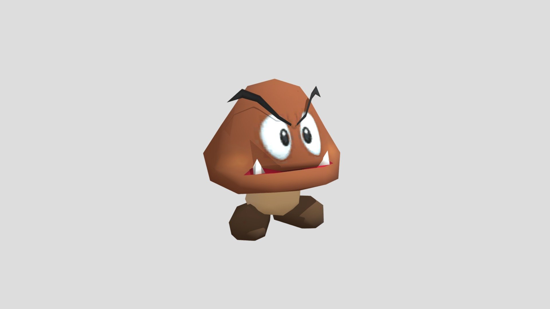Goomba - Download Free 3D model by tirrellclark.75 [e7d9a12] - Sketchfab