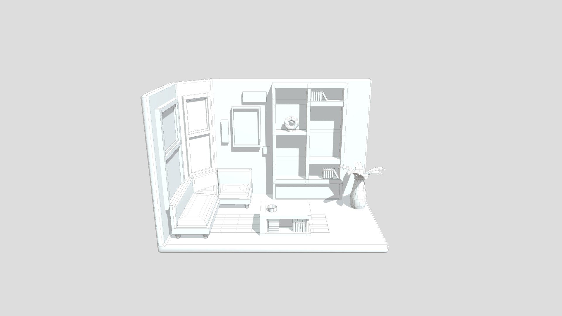 Room Isometric Maya - 3D model by pitchayamaha [e7d9f34] - Sketchfab