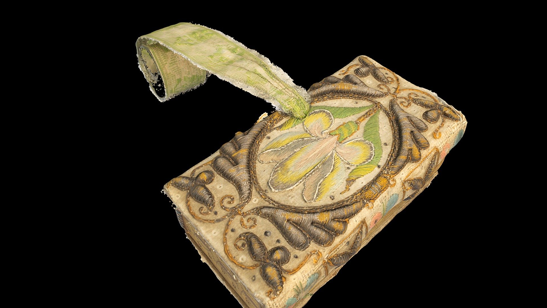 C.65.i.2 Embroidered 'back to back' binding - Download Free 3D model by ...