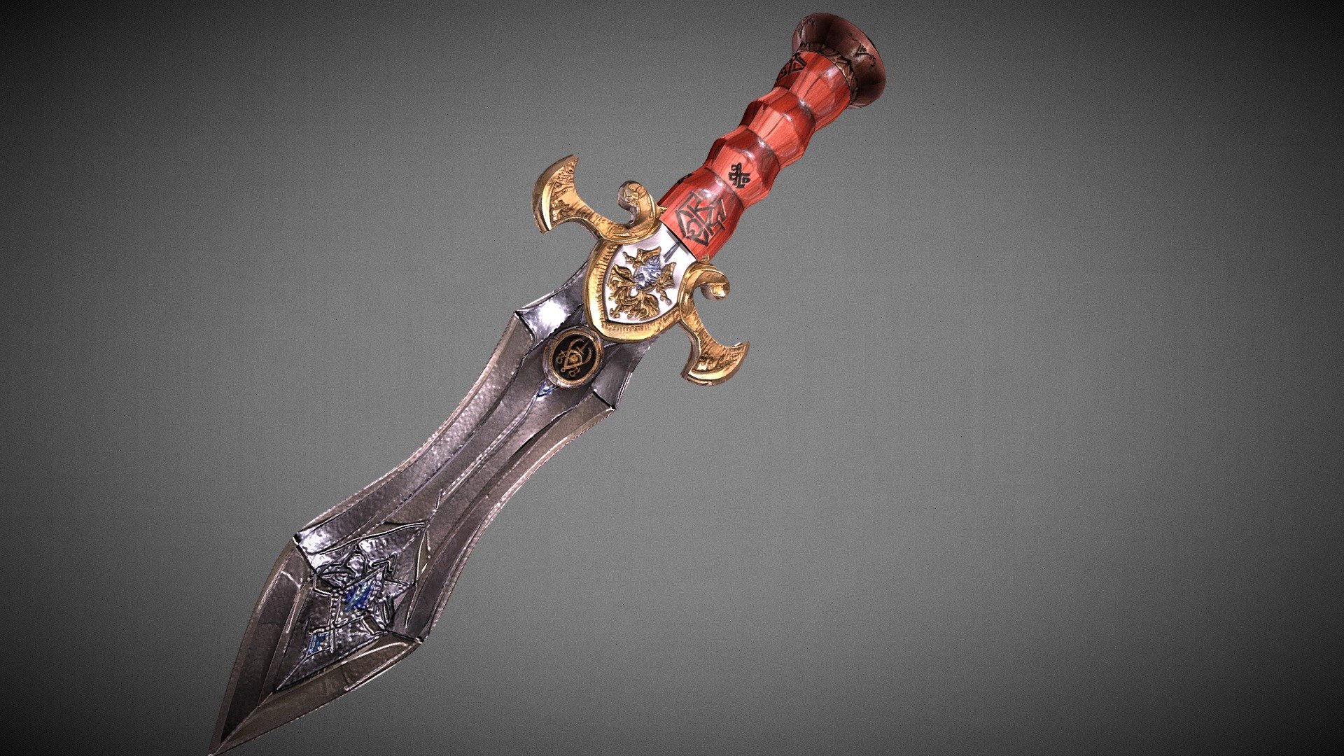 Ancient Crystal Dagger - Download Free 3D model by martiangold [e7ddb95 ...