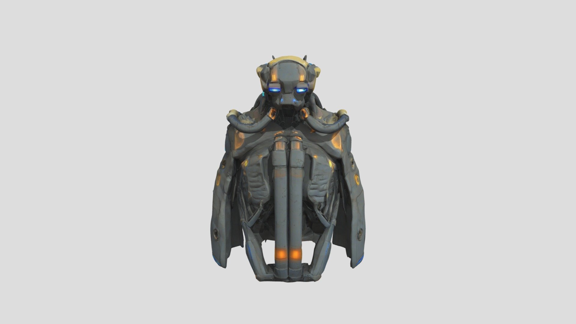 Cyber Sentinel - Download Free 3D model by 𝖟𝖙𝖗𝖟𝖙𝖗 (@ztrztr3) [e7ded61] - Sketchfab