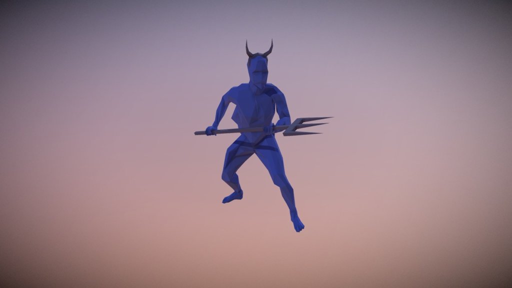 Blue Devil - 3D model by Dingole [e7df481] - Sketchfab