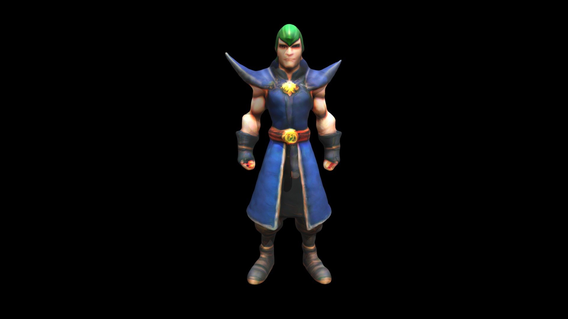 Stylized hero final fantasy Game ready by - Download Free 3D model by ...