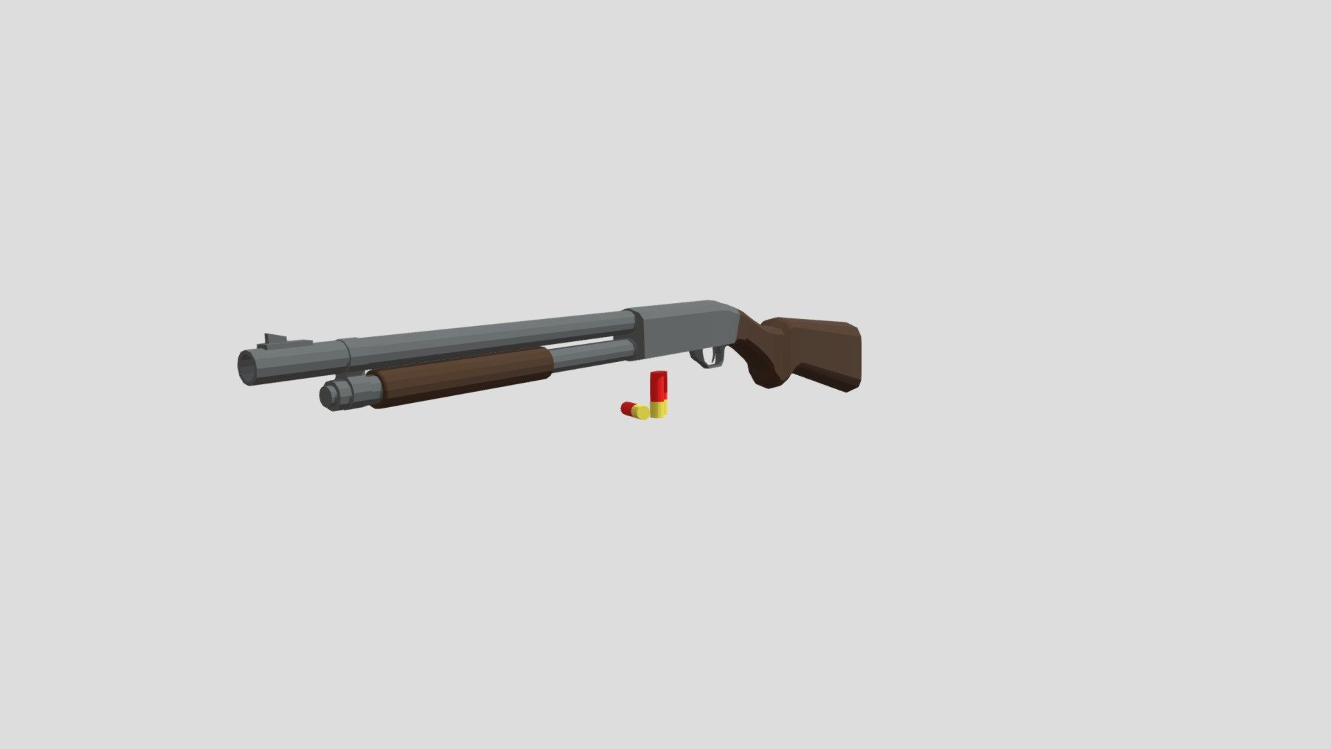 Low-Poly Shotgun - 3D model by ziot (@ziott) [e7e0043] - Sketchfab