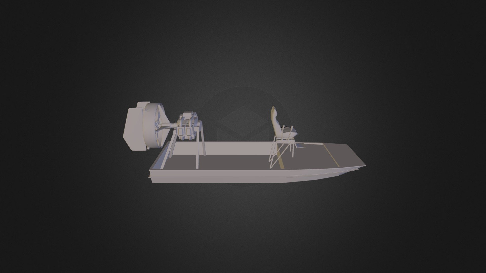 Airboat - 3D model by cristig [e7e19ef] - Sketchfab