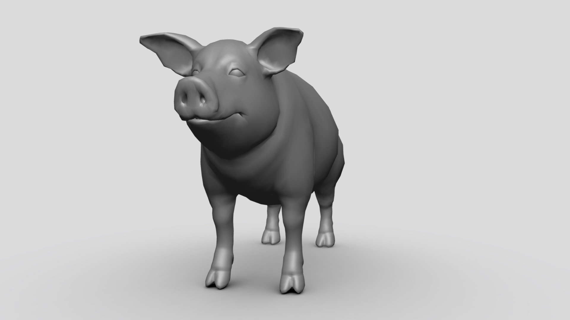 Pig Male Basemesh - Buy Royalty Free 3D model by Tashi59 (@tsering ...