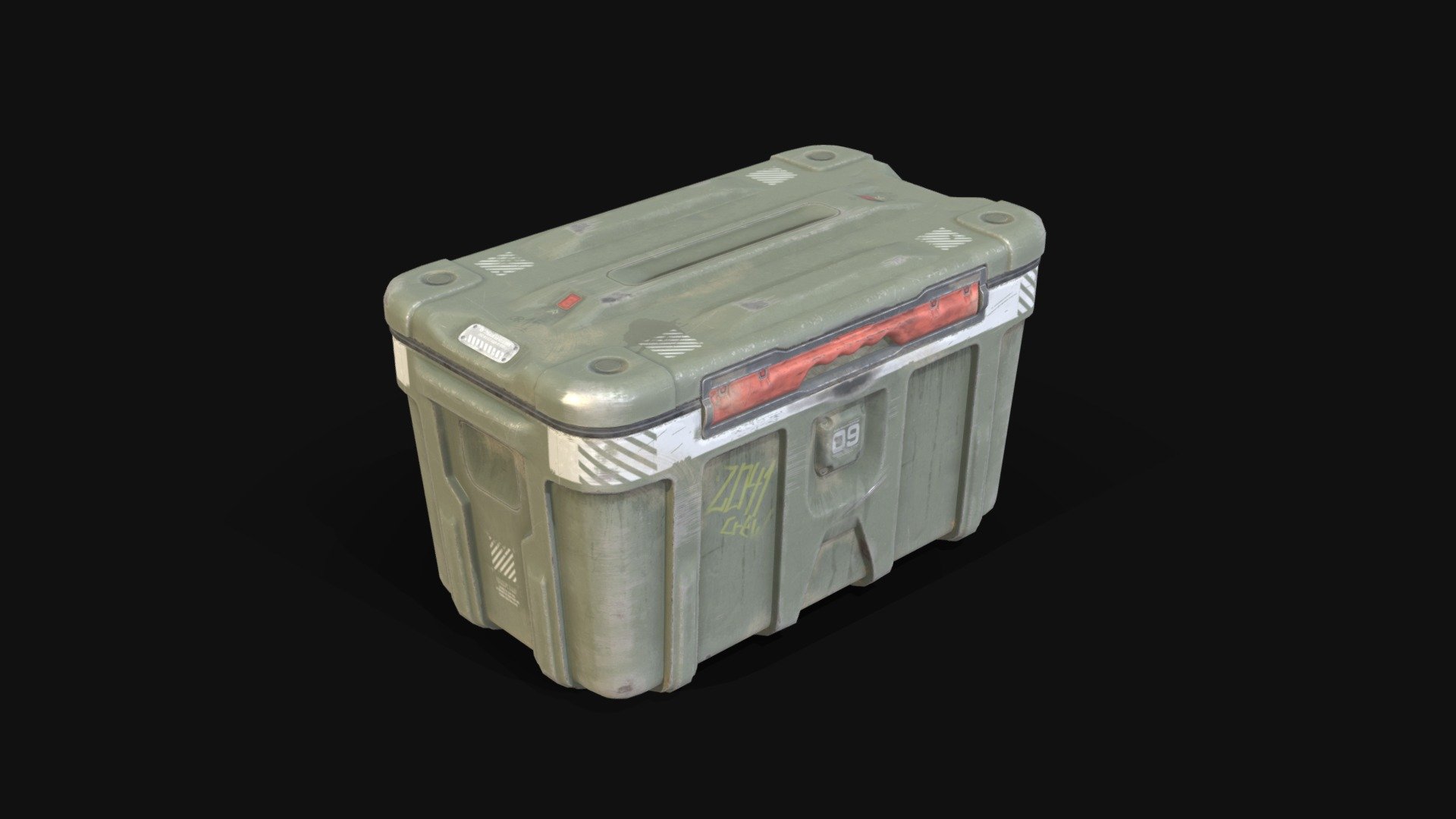 Low poly Green crate 09 - Download Free 3D model by PXBR (@pixabar ...