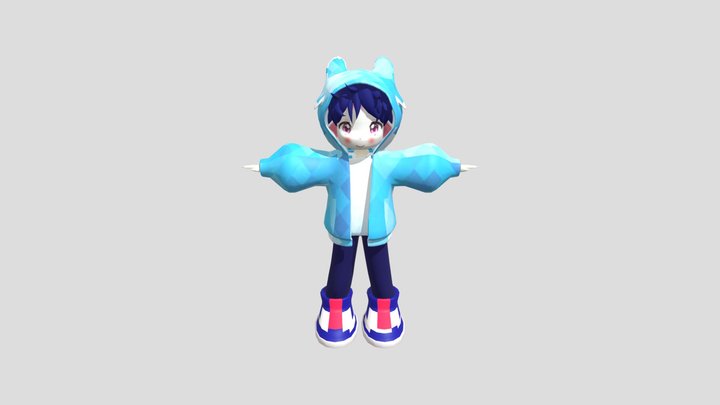 Chibi-character 3D models - Sketchfab