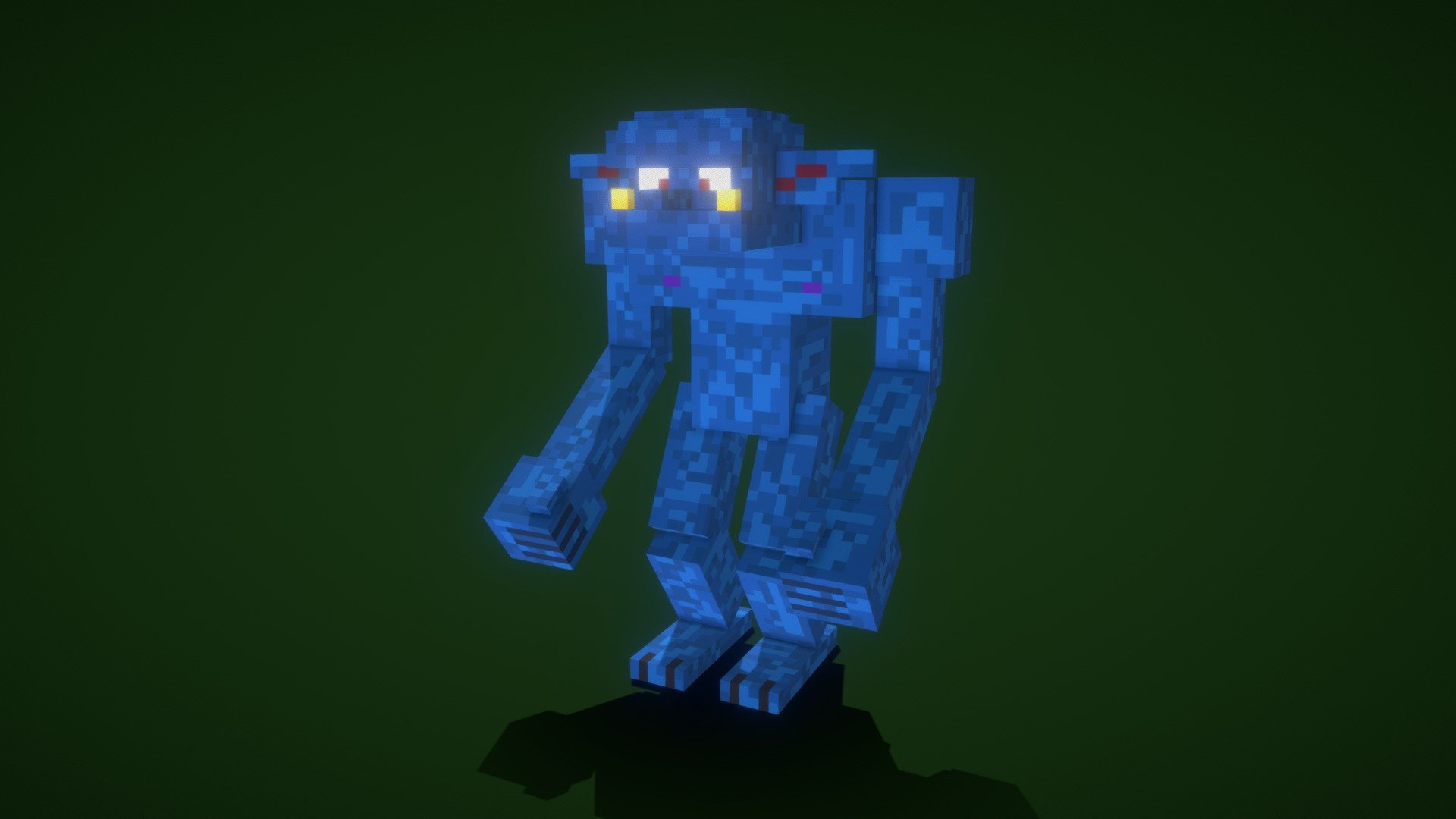 Minecraft Blue Troll - Download Free 3D model by Creative Orc ...