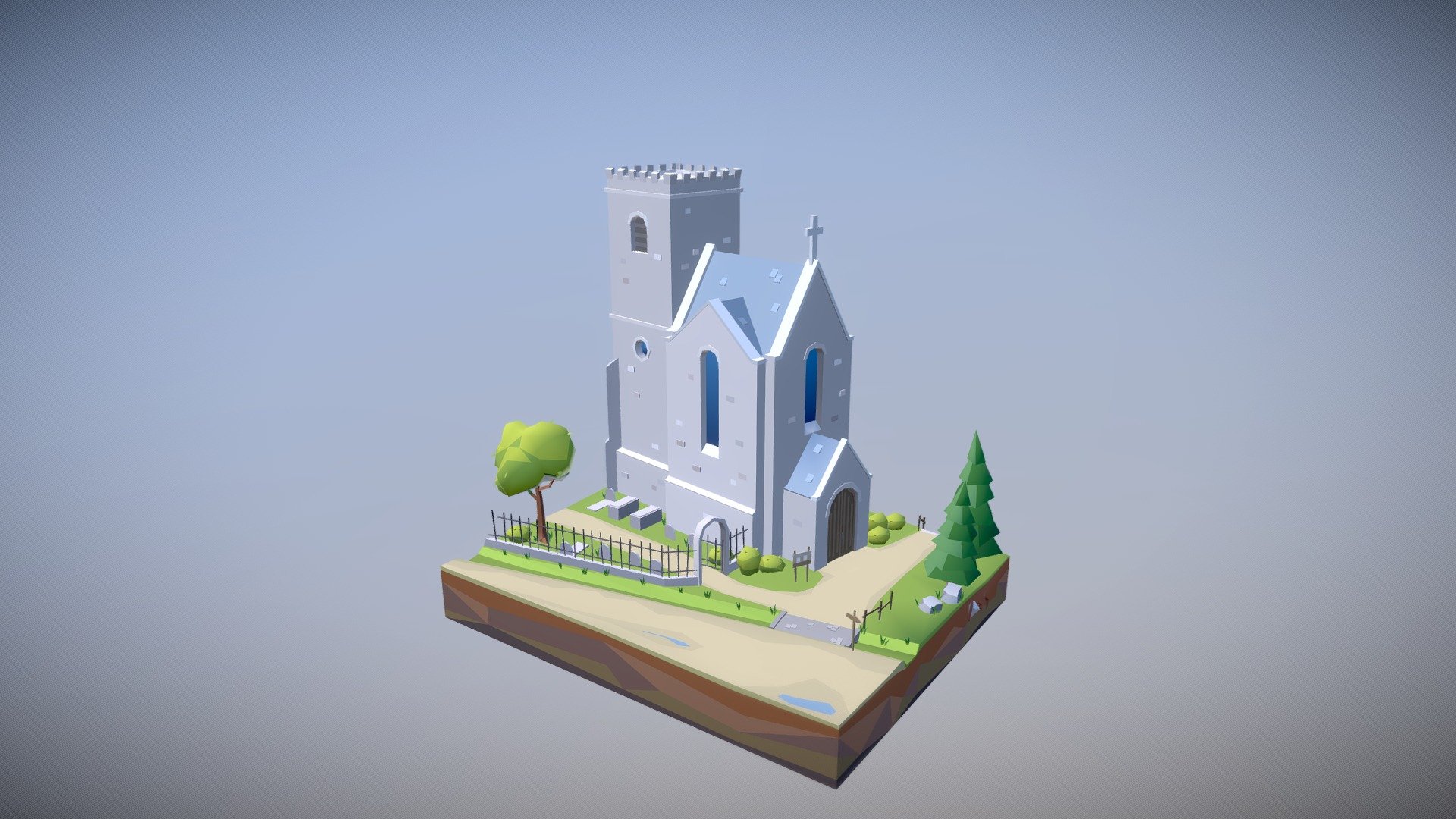 Church - 3D model by mateuszn7 [e7e6989] - Sketchfab