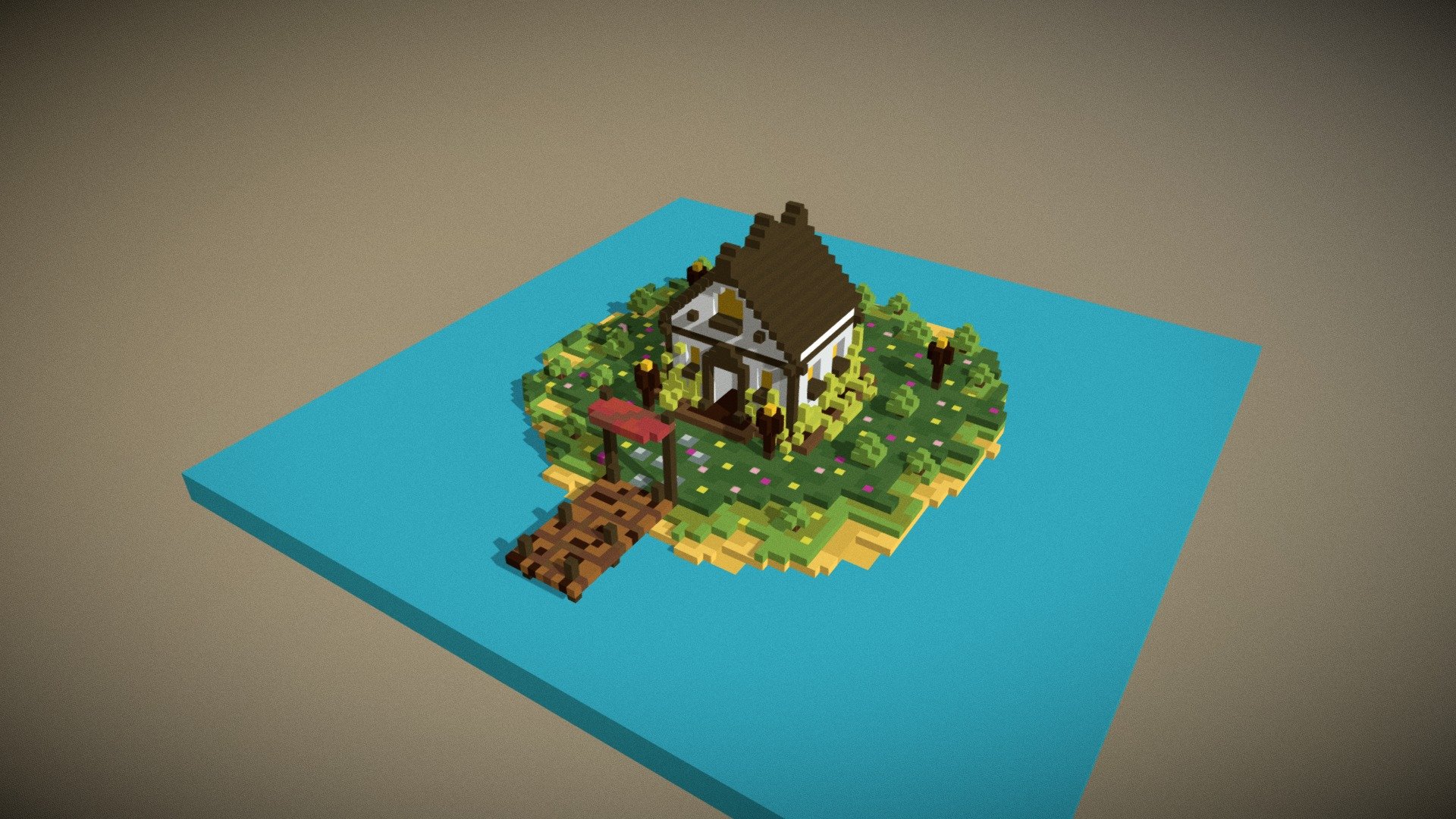 Little House - Download Free 3D model by AnAn194 [e7e8c46] - Sketchfab