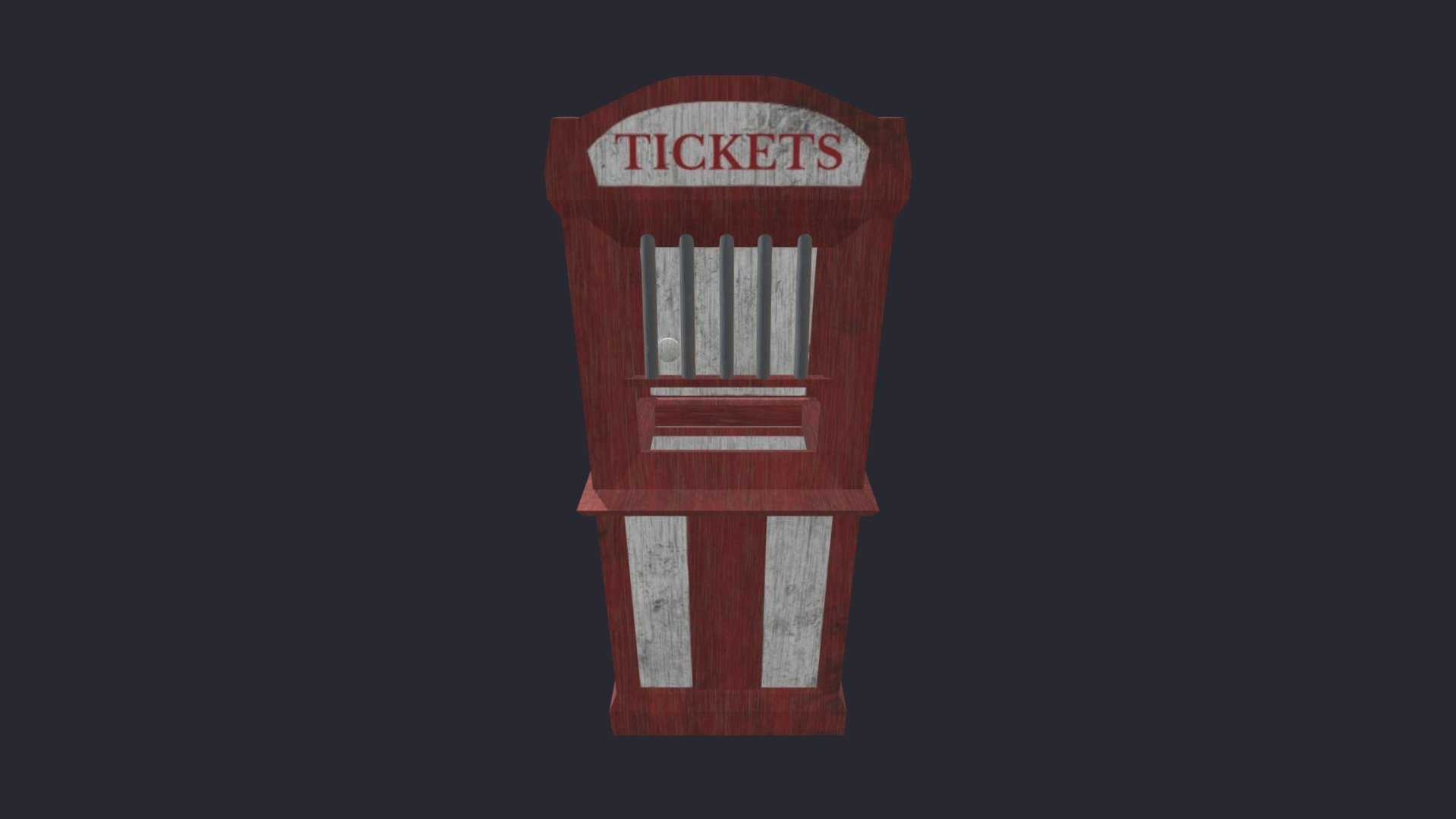 Ticket Booth - 3D model by Sarah (@sarahhull) [e7e923f] - Sketchfab