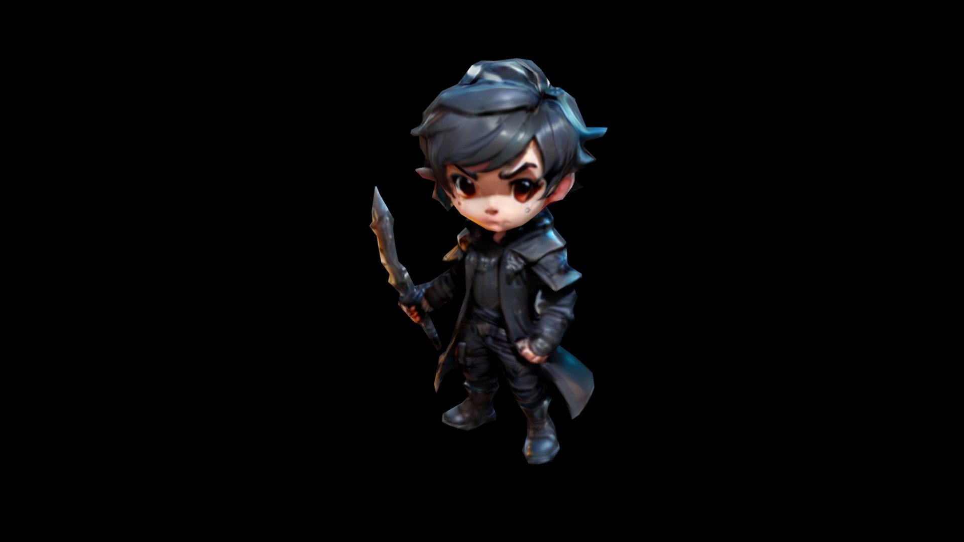 "Protagonist in a Dark Fantasy Setting" - Download Free 3D model by ...