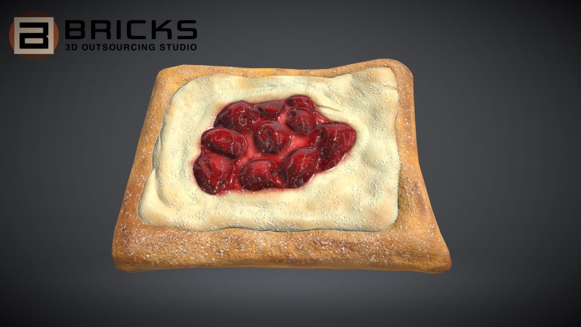 Danish Pastry - Buy Royalty Free 3D model by Bricks Studio ...