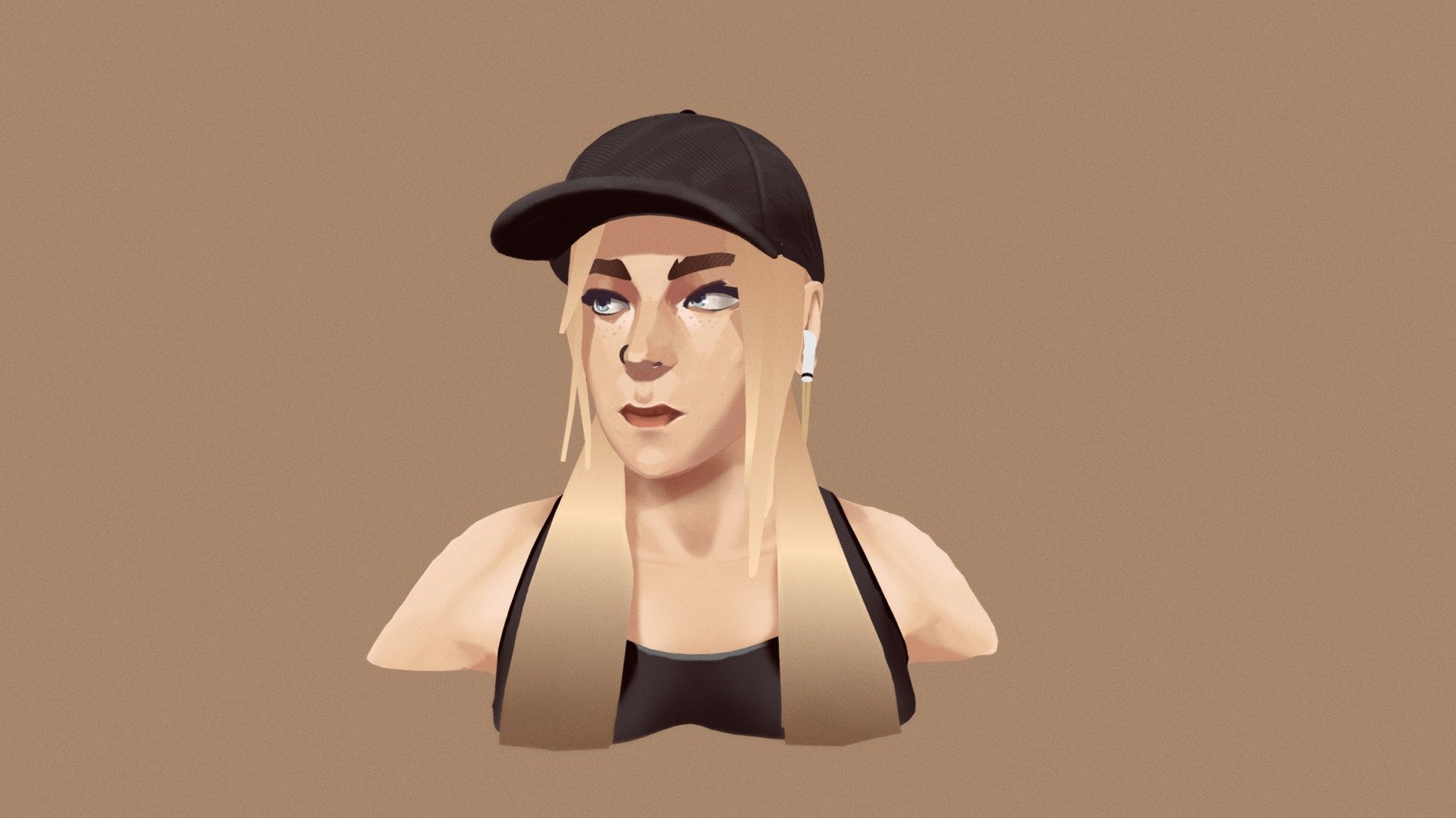 Stylized Girl - 3D model by Tony Wetzke (@tonywetzke) [e7ee92c] - Sketchfab