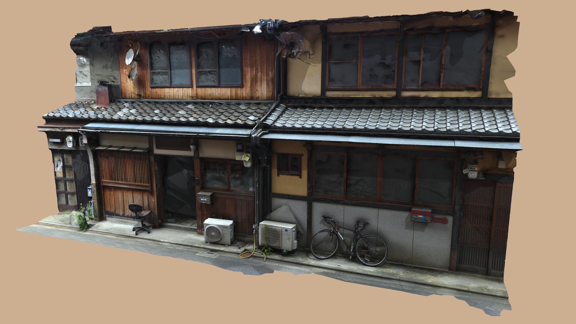 Machiya real street of Kyoto updated - 3D model by Koto3D Stephane ...