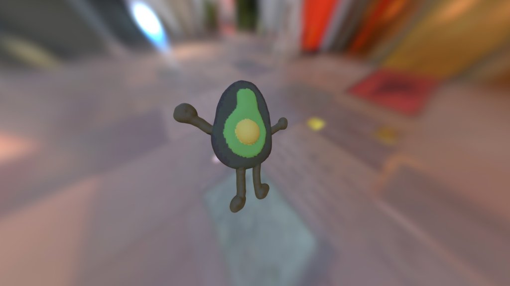 Avocado Man! - 3D model by jessicazeta [e7f0c14] - Sketchfab
