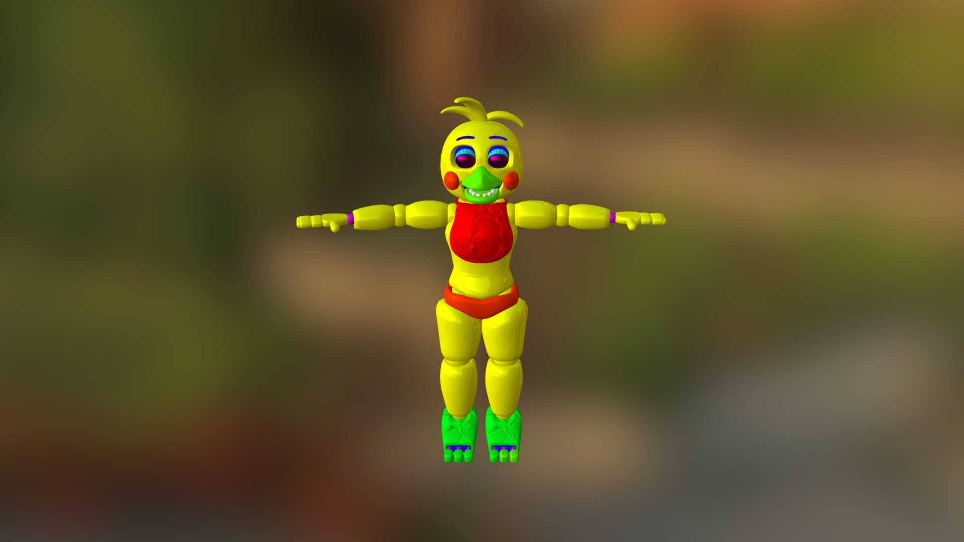 Toy-chica - Download Free 3D model by bronywilson [e7f1653] - Sketchfab