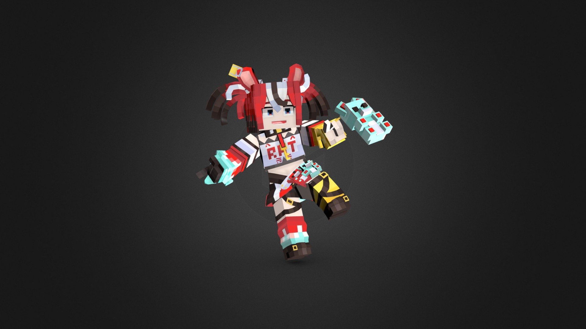 Hakos Baelz | Minecraft Model - 3D model by F0xG4mer [e7f1deb] - Sketchfab