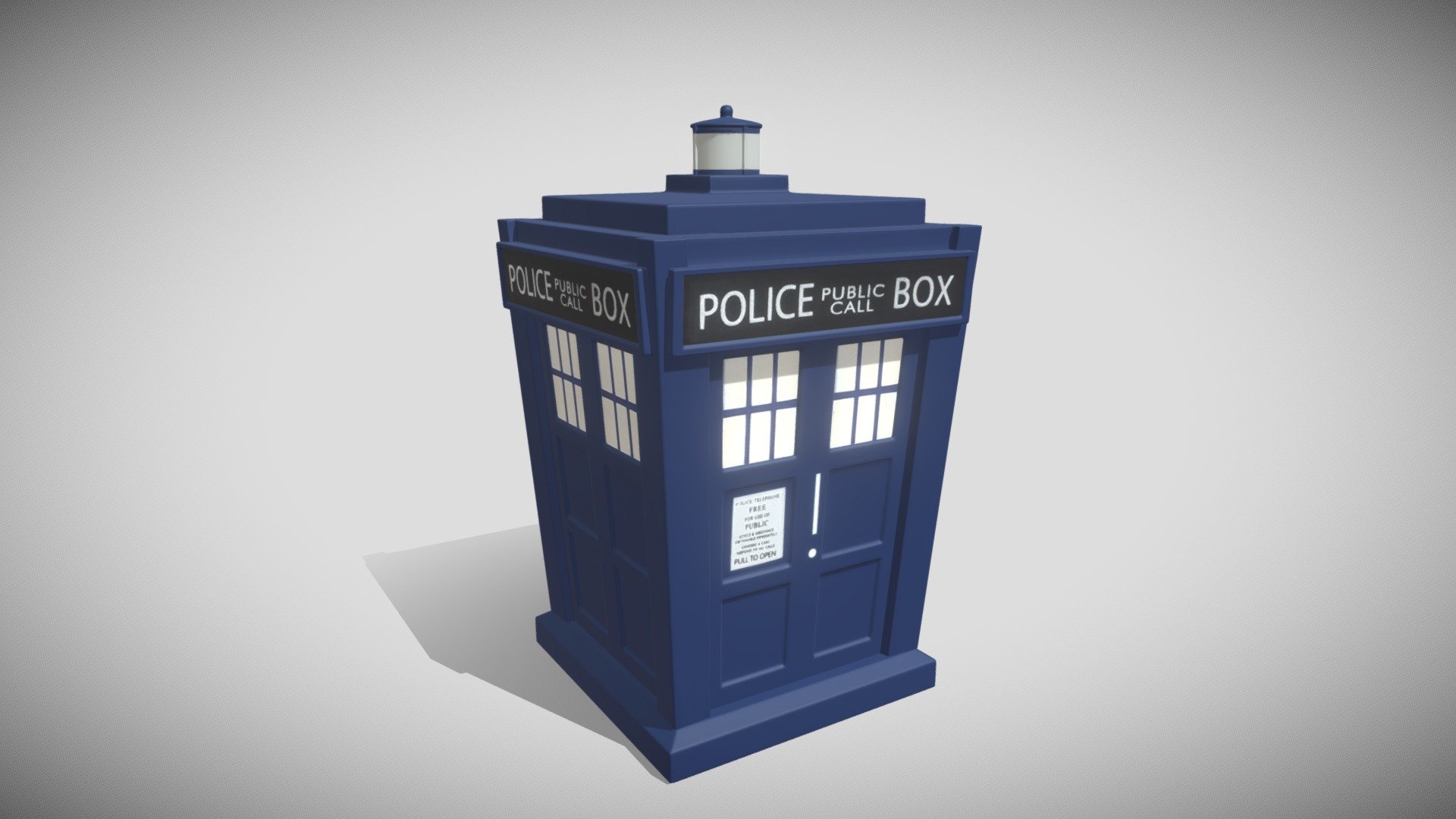 TARDIS - 3D model by Mei.Teresa (@M.Tess) [e7f41f2] - Sketchfab