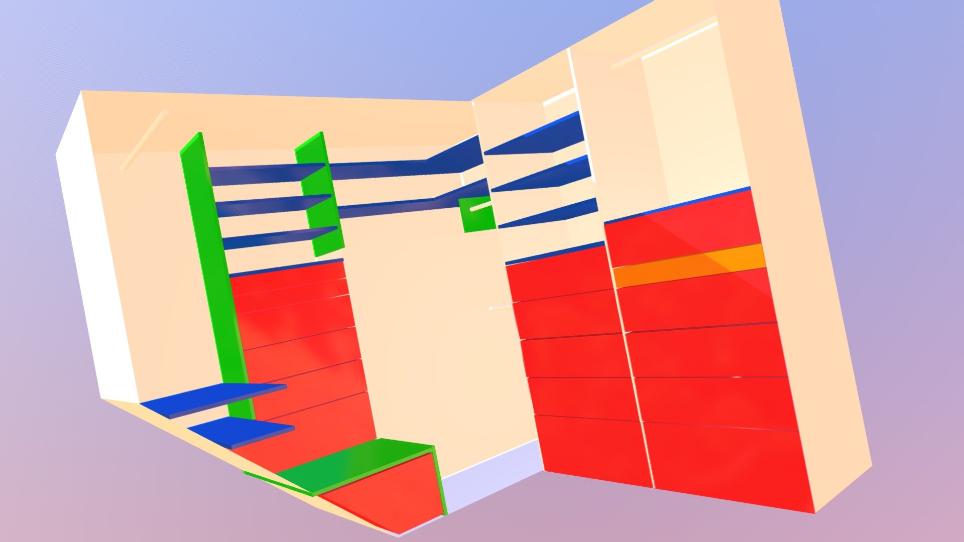Wardrobe - 3D model by vdelannoy [e7f7a92] - Sketchfab