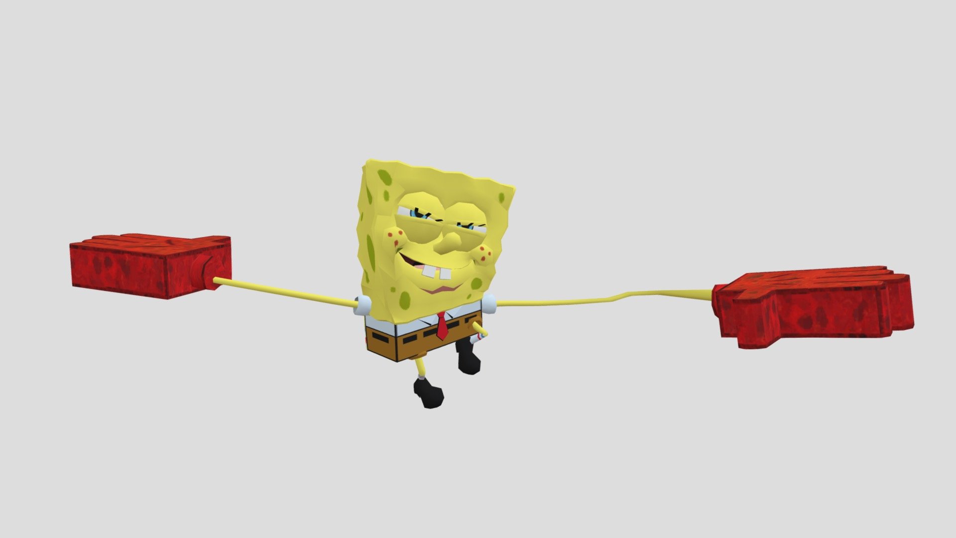 TSSM - SpongeBob Attack Karate Spin 02 - Download Free 3D model by SMF Features Developed From ...