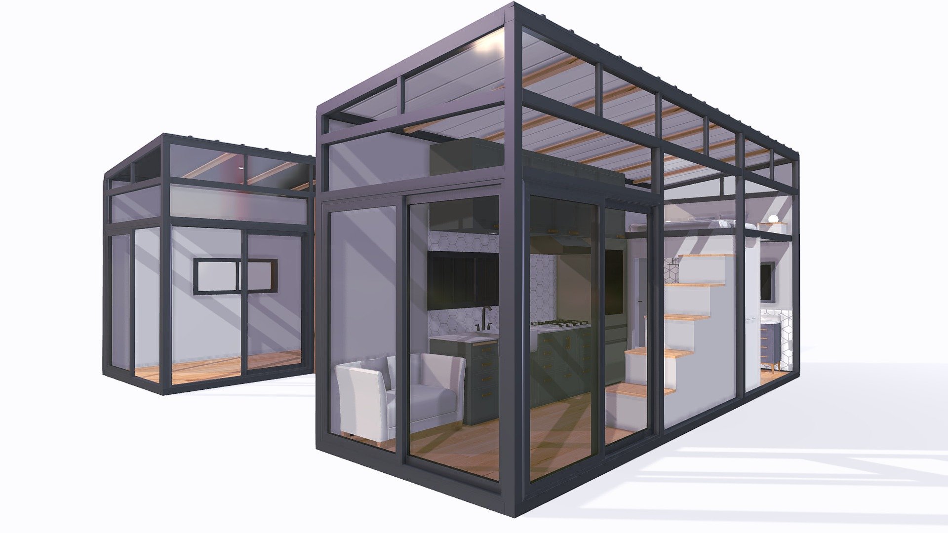 Tiny house - 3D model by IceboxProductions [e7fd30a] - Sketchfab