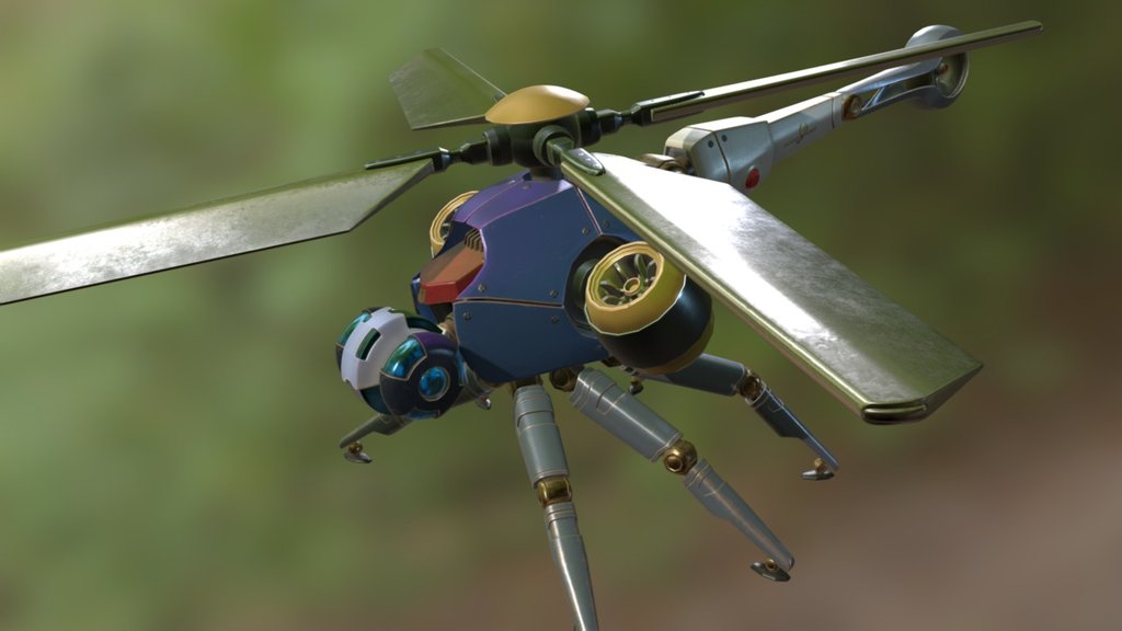 DragonFly Chopper - 3D model by Arcadeous Phoenix (@arcadeous3d ...