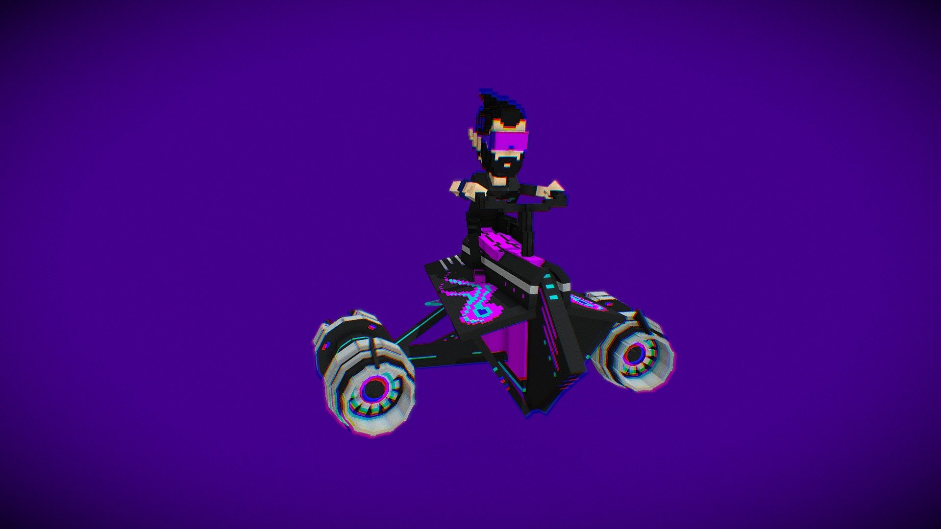Voxel Art Sci-Fi Hoverbike - CF Cyberpunk - 3D model by Peroxel ...