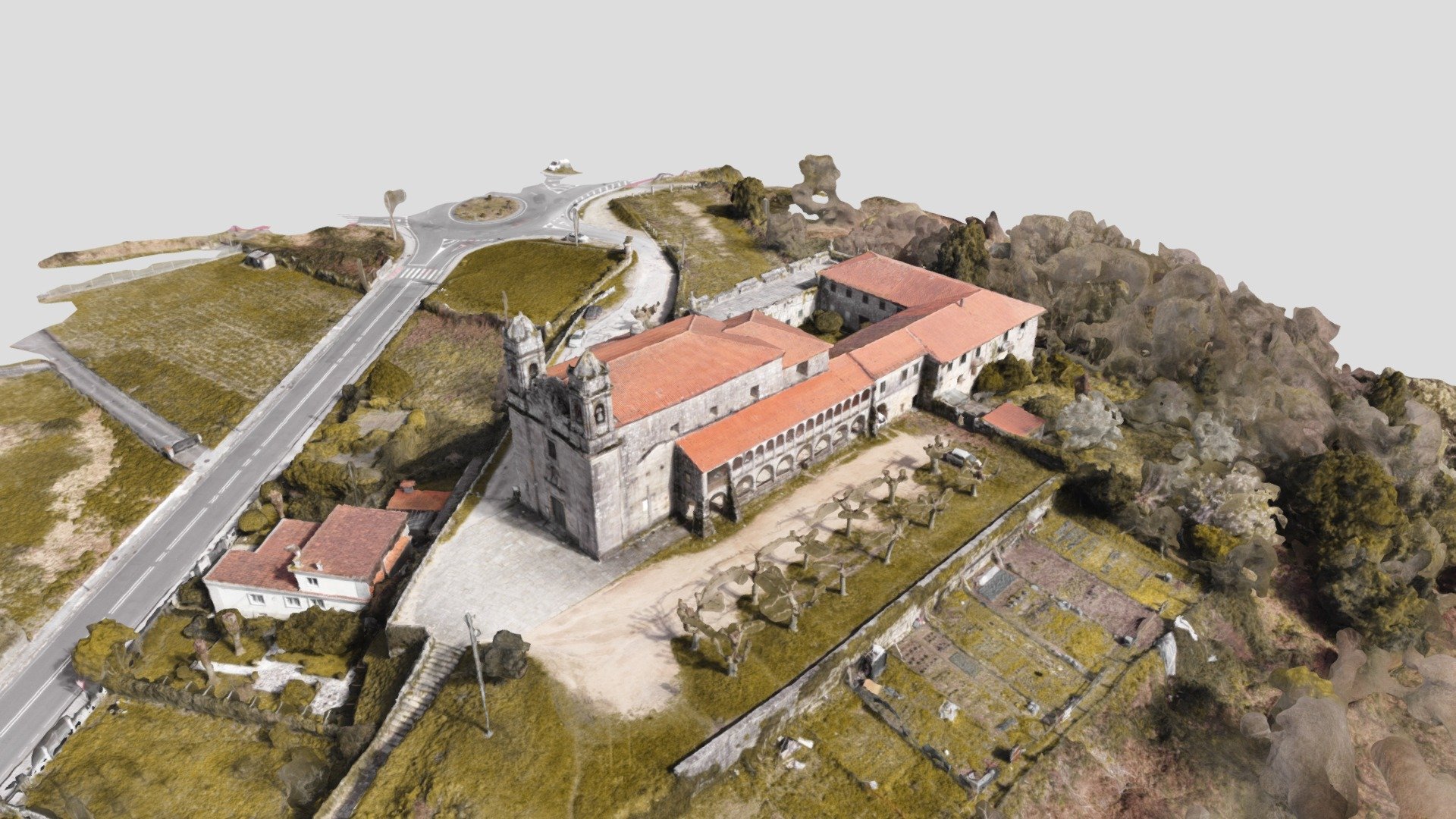 Monasterio de Lérez en Pontevedra, Galicia - 3D model by Carlos Arias ...