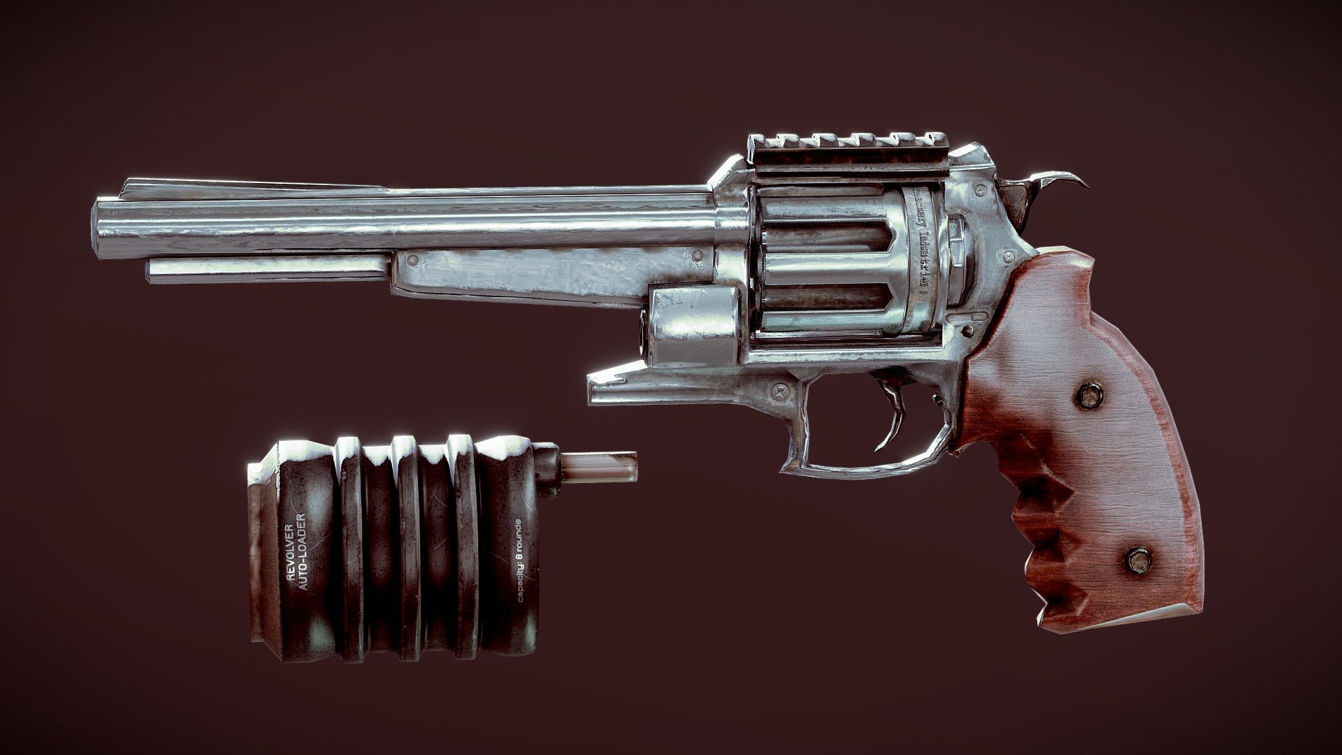 8-shot autoejecting revolver - 3D model by Oniros [e7ffeff] - Sketchfab