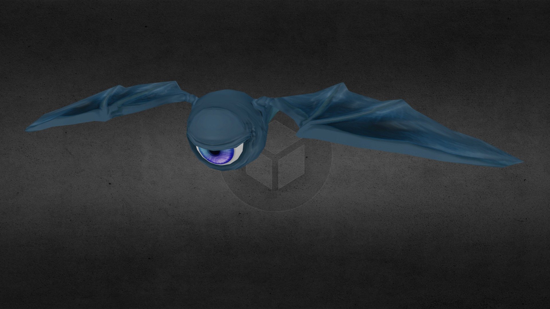 Flying Eye Monster (Basic animation) - 3D model by ChristineDesigns ...