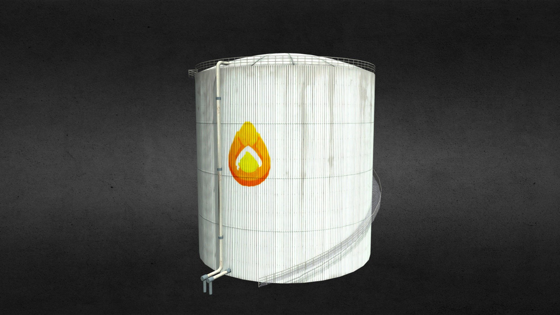 Fixed Roof Oil Tank - 3D model by Avanya [e80154b] - Sketchfab