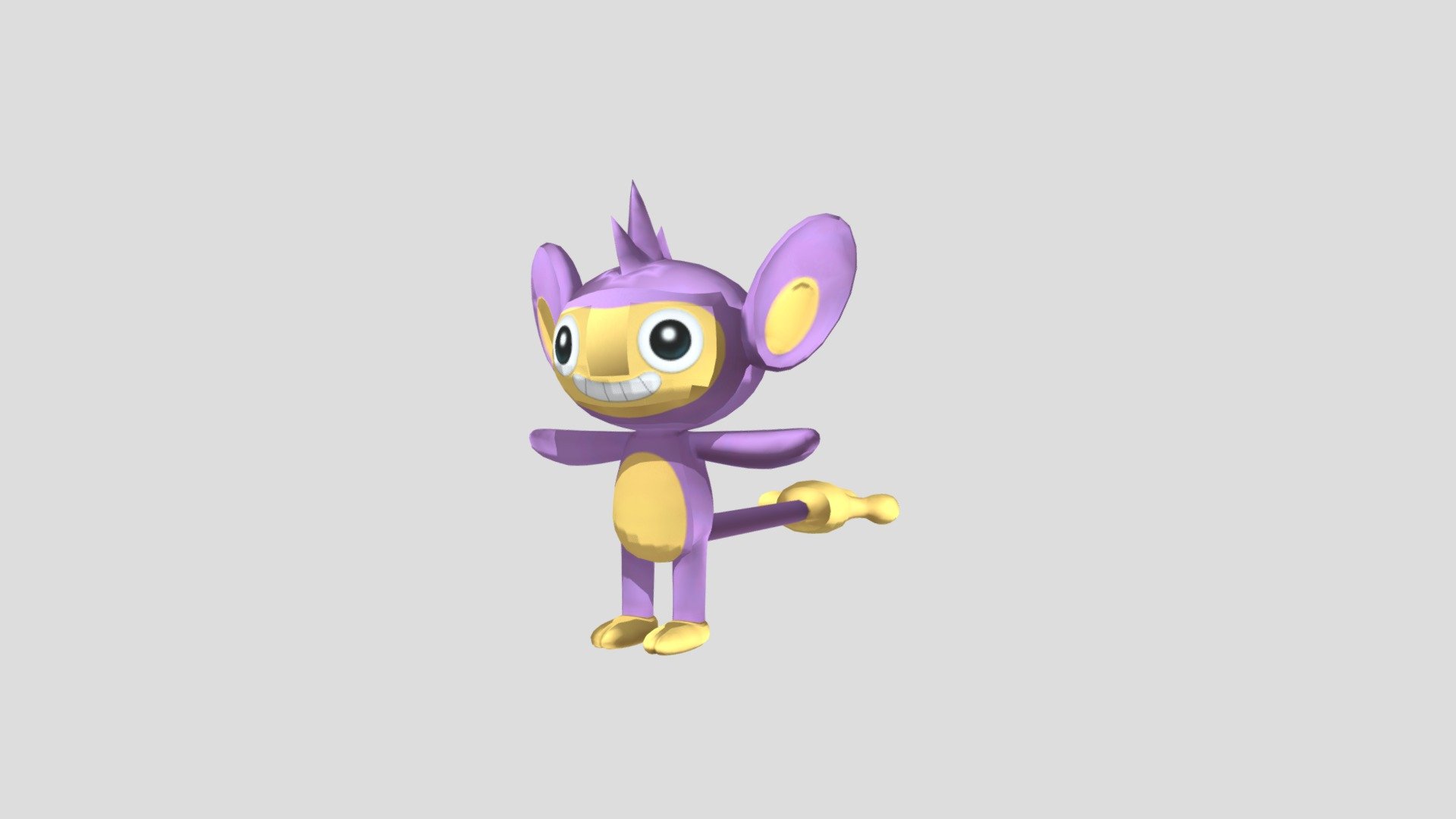 3DS - Pokedex 3D Pro - 190 Aipom - Download Free 3D model by ...