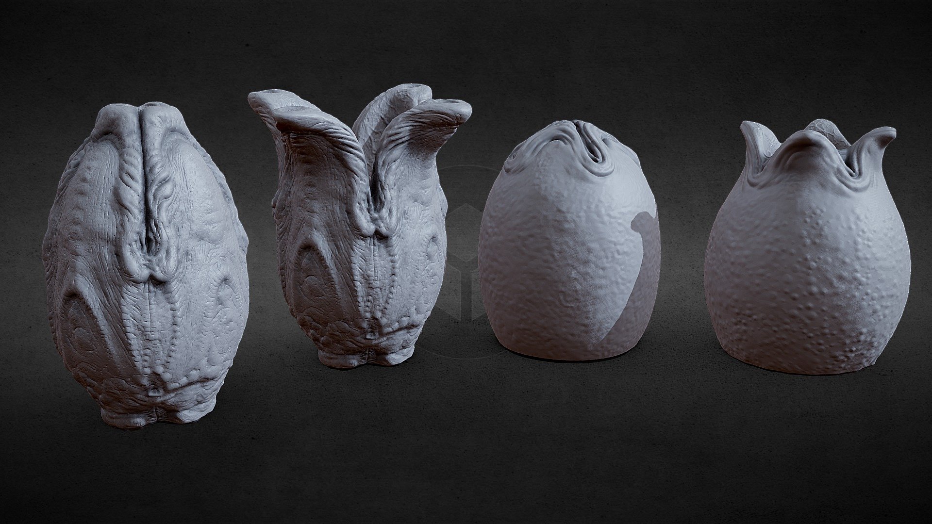 3DPRNTBL ALIEN 1979 COVENANT CLOSED AND OPEN EGG - Buy Royalty Free 3D ...