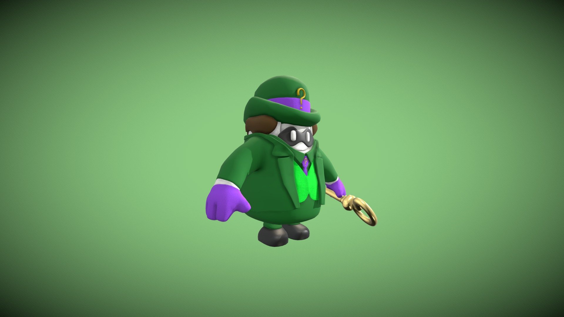 Skin Fall Guys Riddler - 3D model by Mi_ka [e803971] - Sketchfab