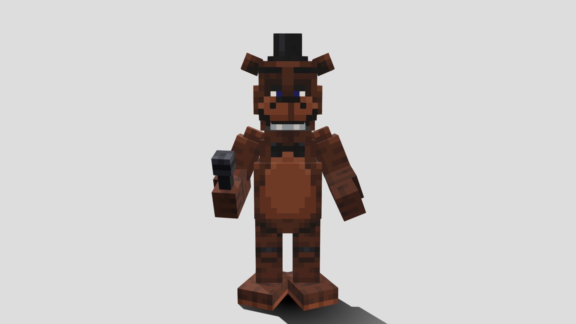 Freddy Fazbear - Minecraft Model by DEVIANT - 3D model by 🅳🅴🆅🅸🅰 ...