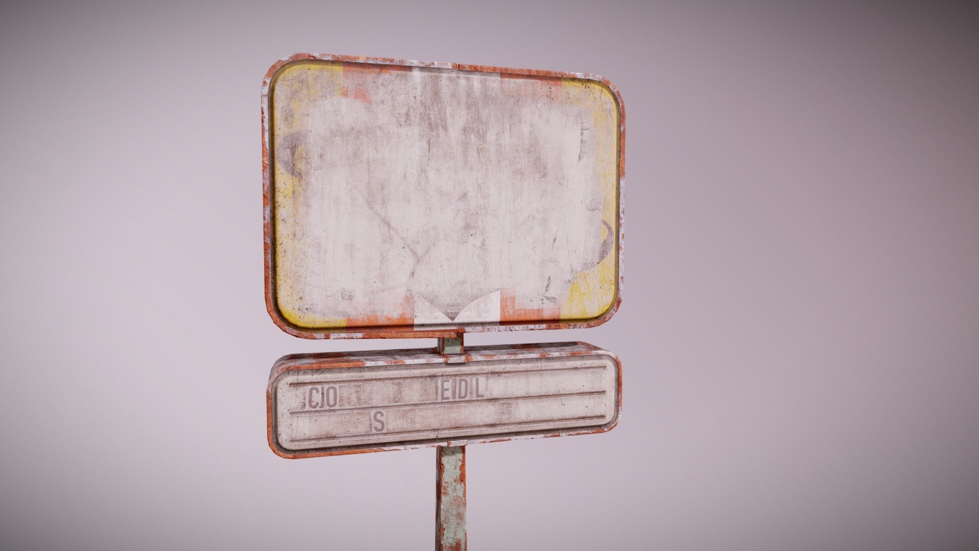 PAS - Post Apocalyptic Abandoned Sign 23 - Buy Royalty Free 3D model by ...