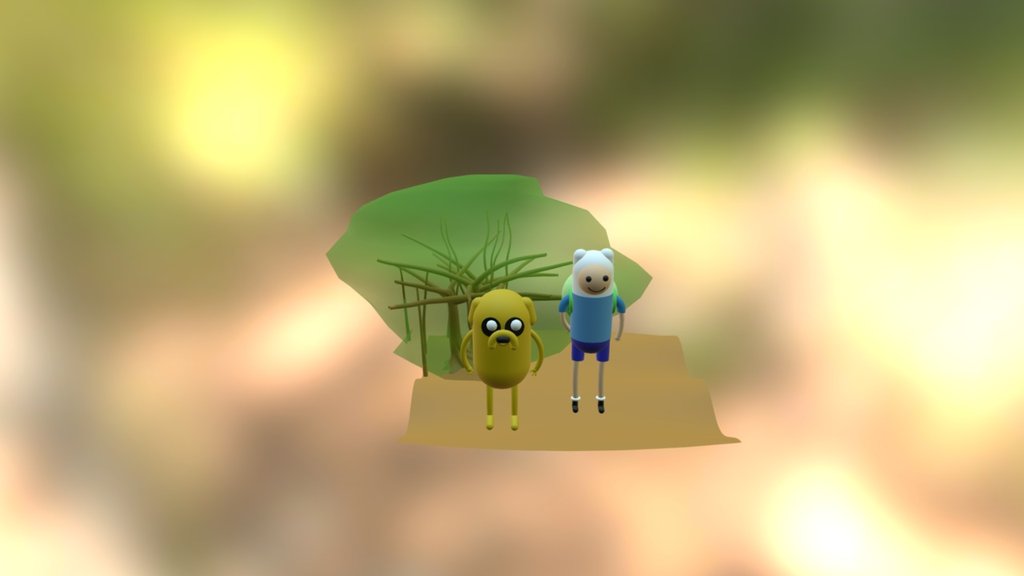 Finn & Jake - 3D model by María José Vera Guamán (@marjover) [e808b34 ...