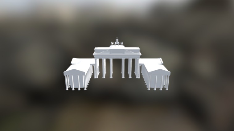 Brandenburg Gate - 3D model by exploringcity [e809a9b] - Sketchfab
