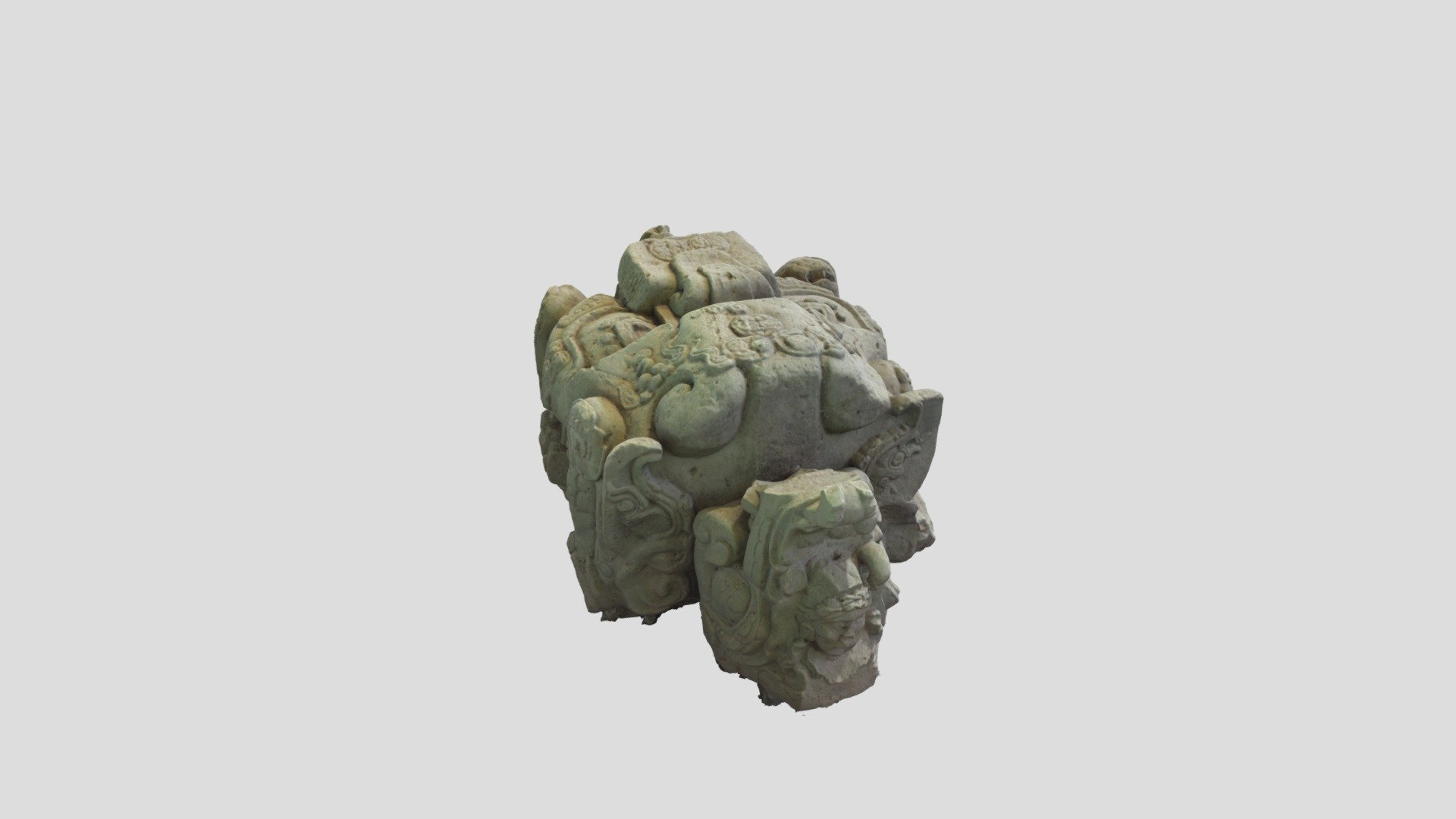 Altar M, Parque Arqueológico Copán Ruinas, HN - Download Free 3D model ...