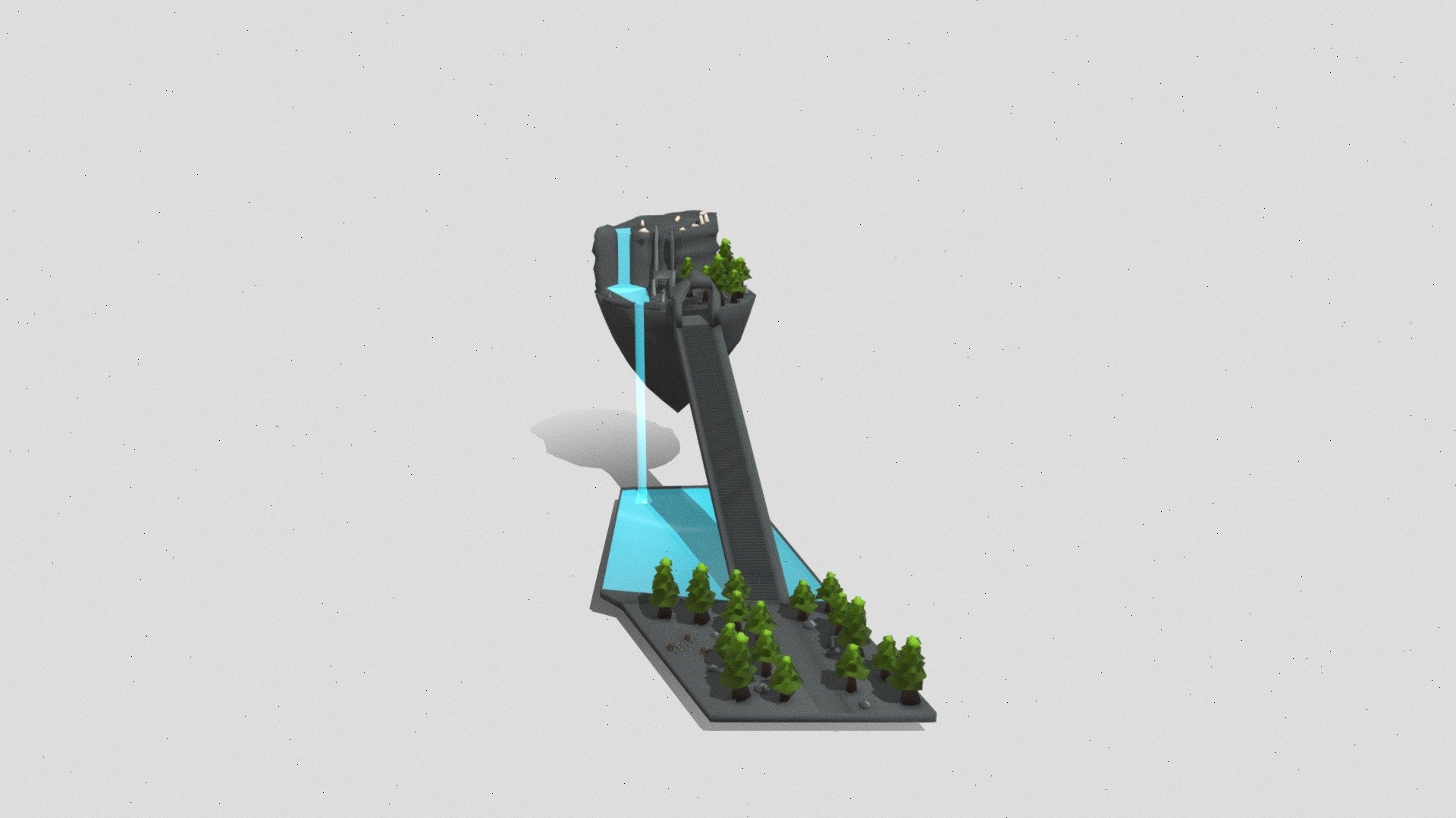 Low Poly Floating Land - 3D model by poppy (@a112082014) [e80a291 ...