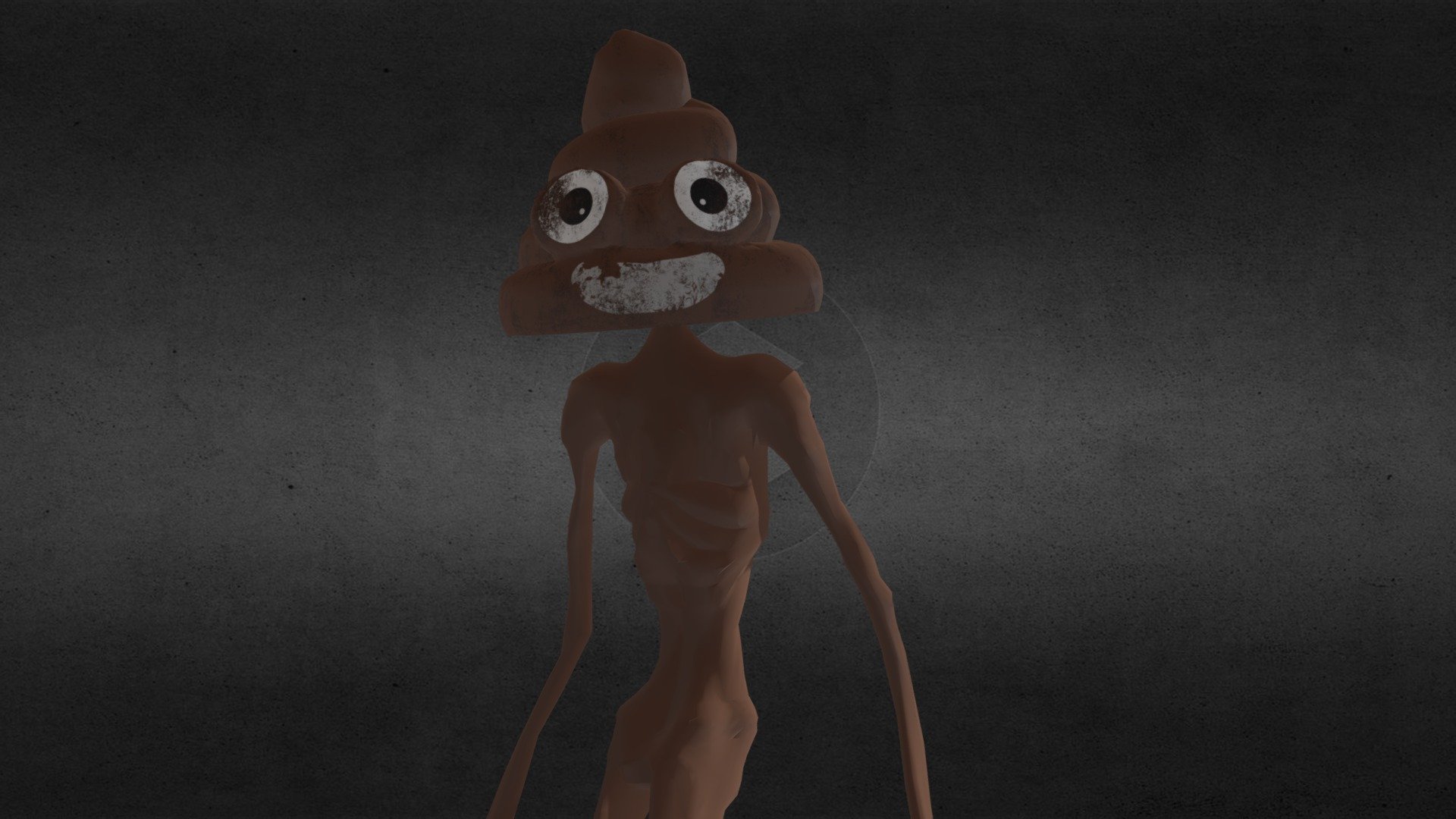 Poop Head rigged with animation - Download Free 3D model by SIRENHEAD 2 ...