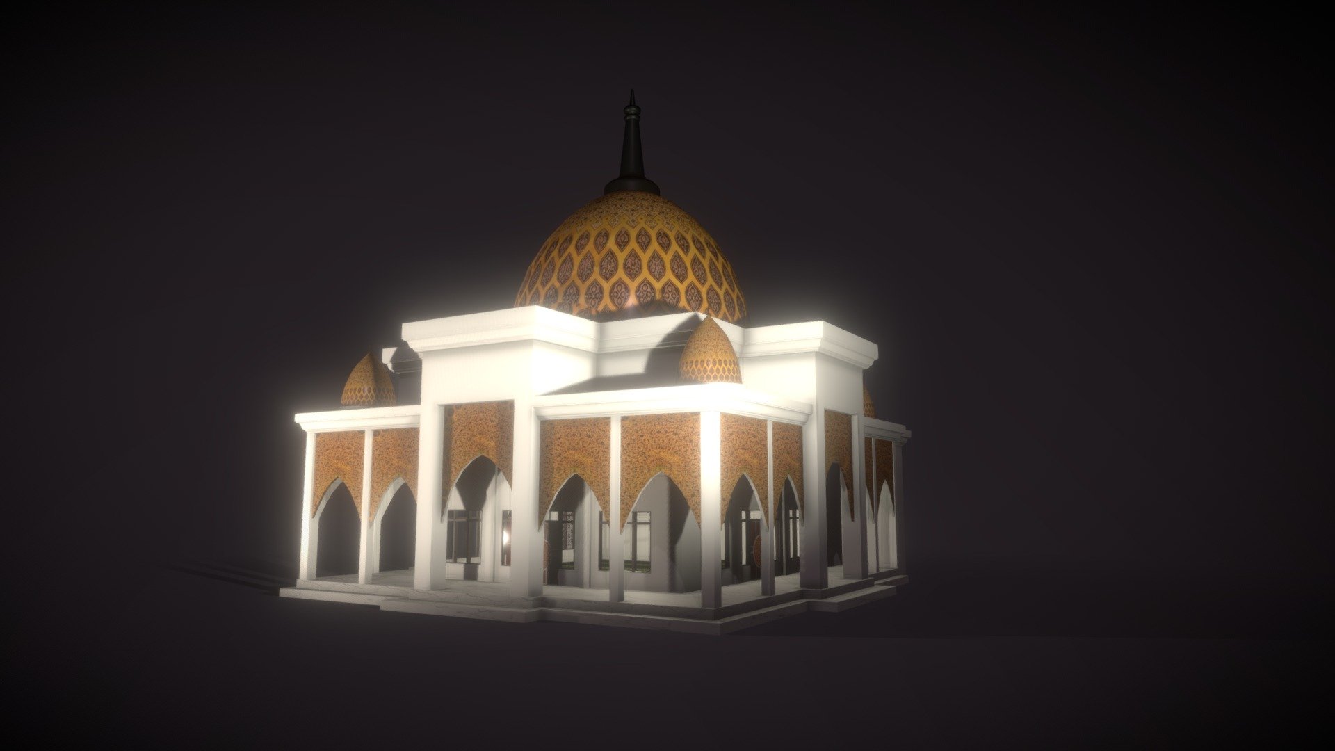 Small Mosque - Download Free 3D model by Mokokow [e80b5d4] - Sketchfab