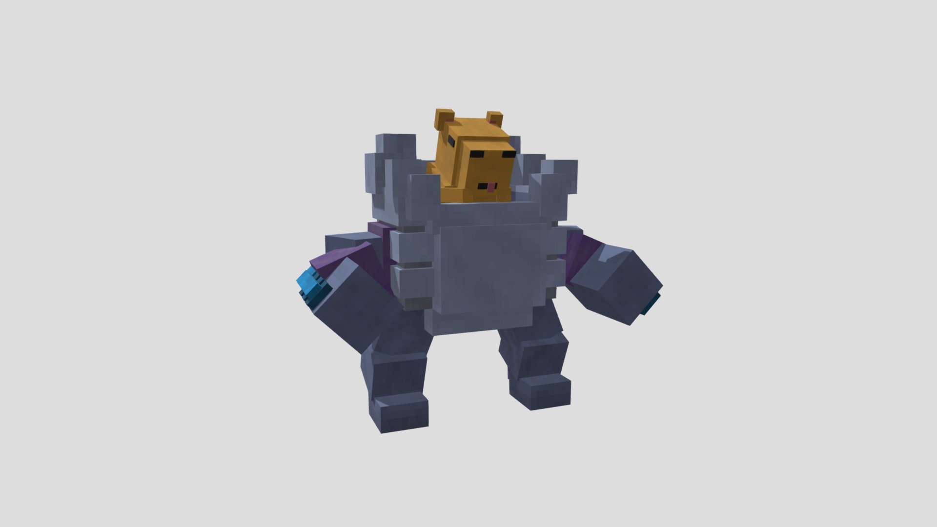 Capybara in mech - Download Free 3D model by Gotche [e80b73f] - Sketchfab