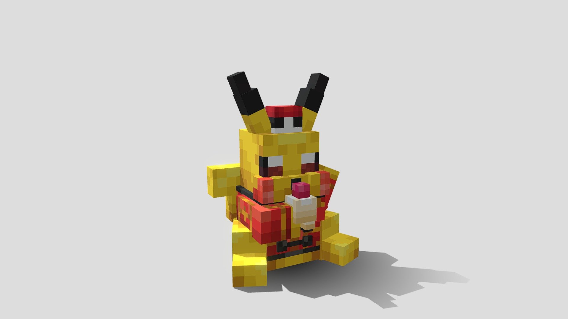 Lunar male pikachu - 3D model by BunnyWonderland [e80dc3c] - Sketchfab