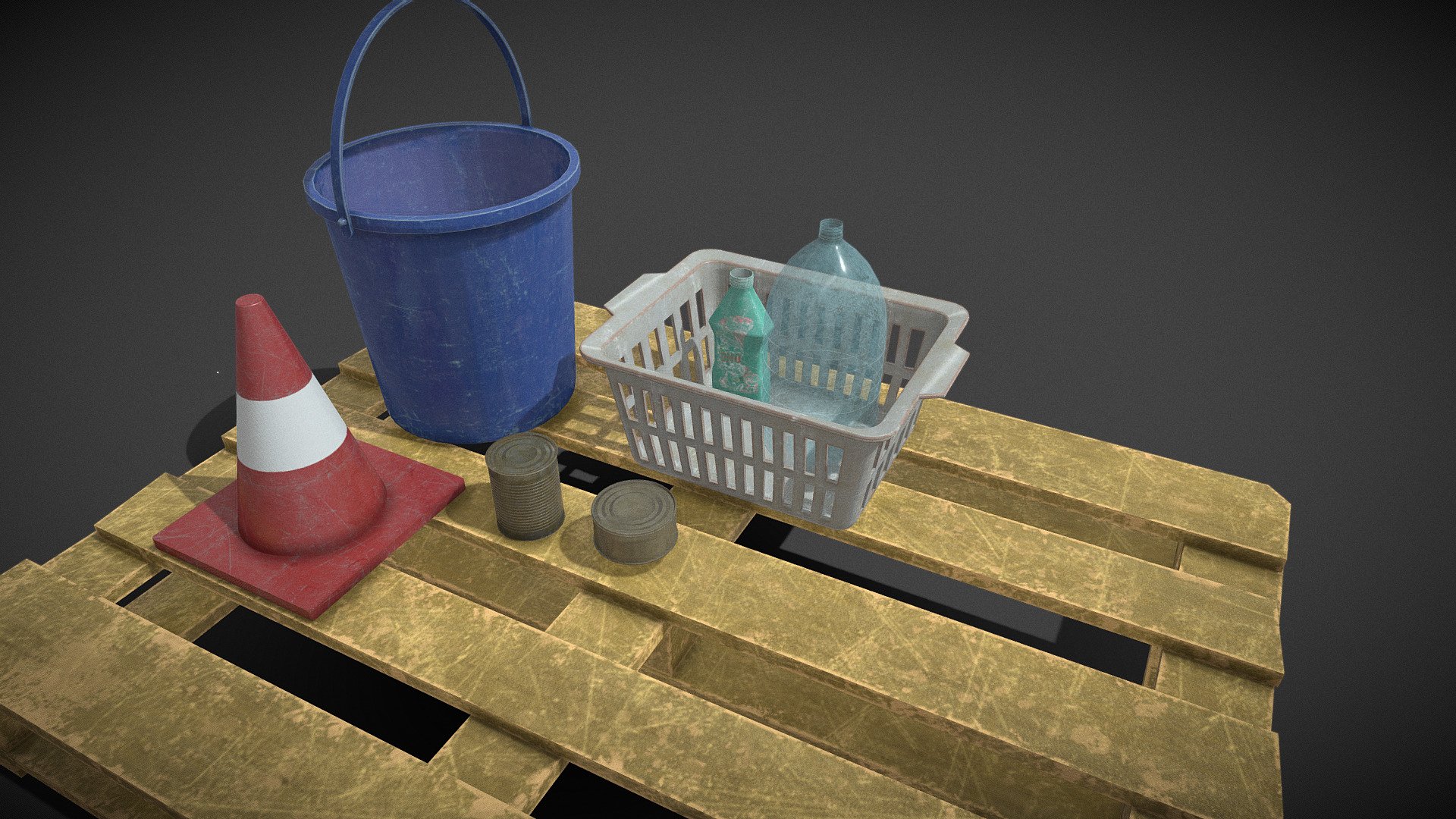 Various items for scattered around the stage - Download Free 3D model ...
