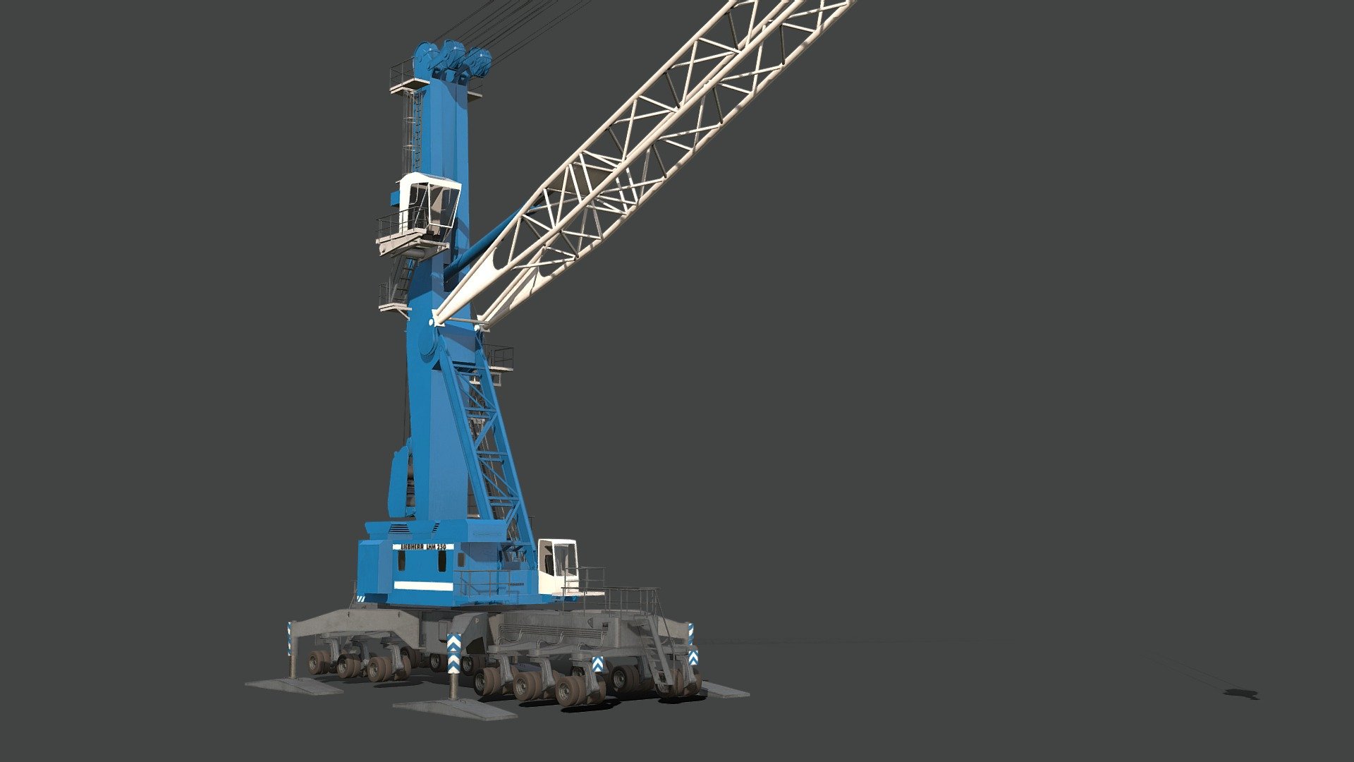 Mobile harbour crane LHM 250 - Buy Royalty Free 3D model by Tim Samedov (@citizensnip) [e81067b ...