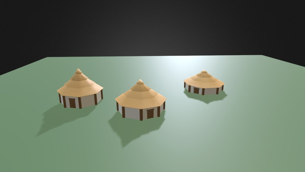 Hut Animated Simple 02 - 3D model by leftwich [e8106aa] - Sketchfab