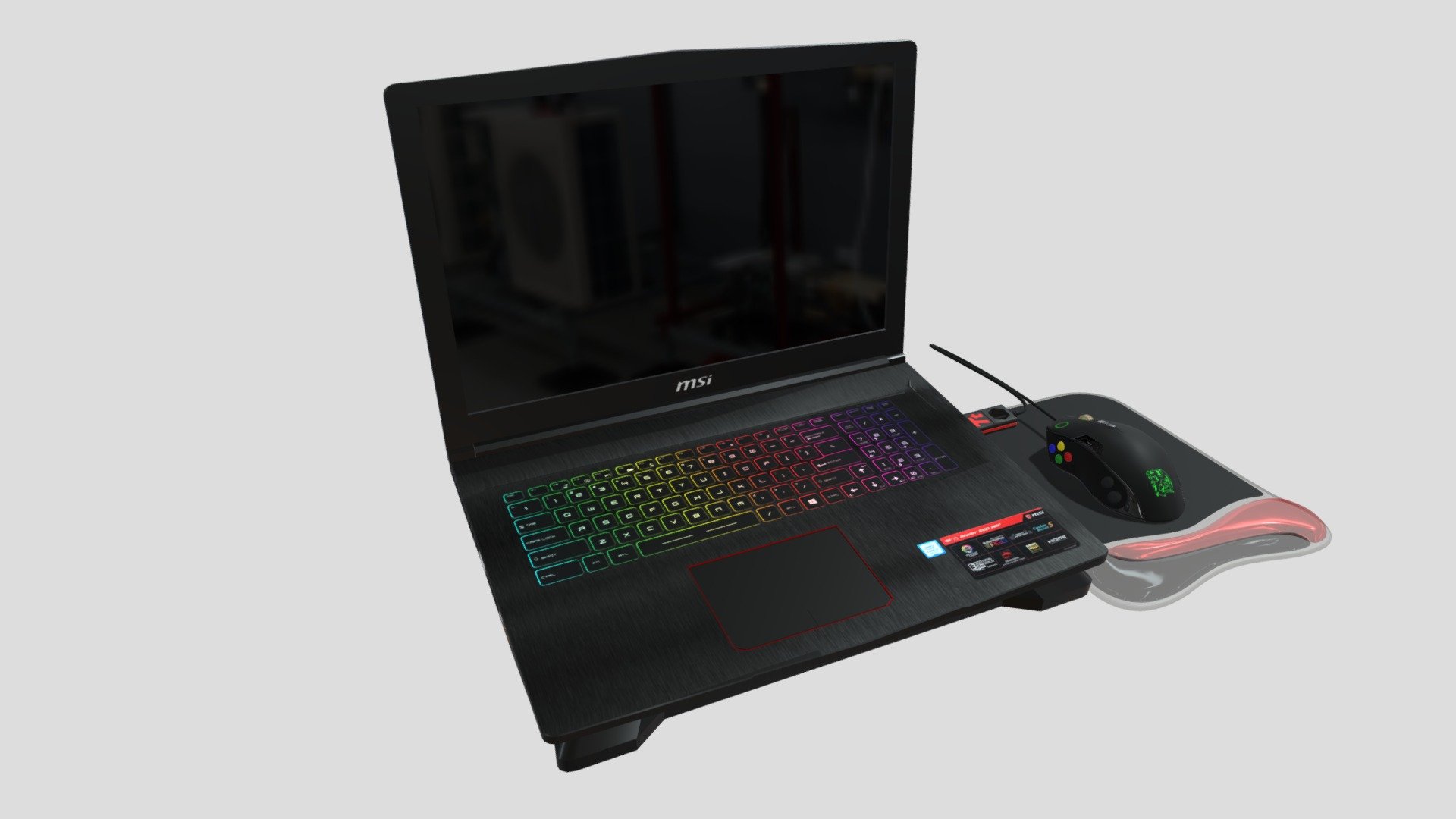 Laptop, Touchpad, Mouse - 3D model by Niko Cepyansah (@nikonc) [e8120cf ...